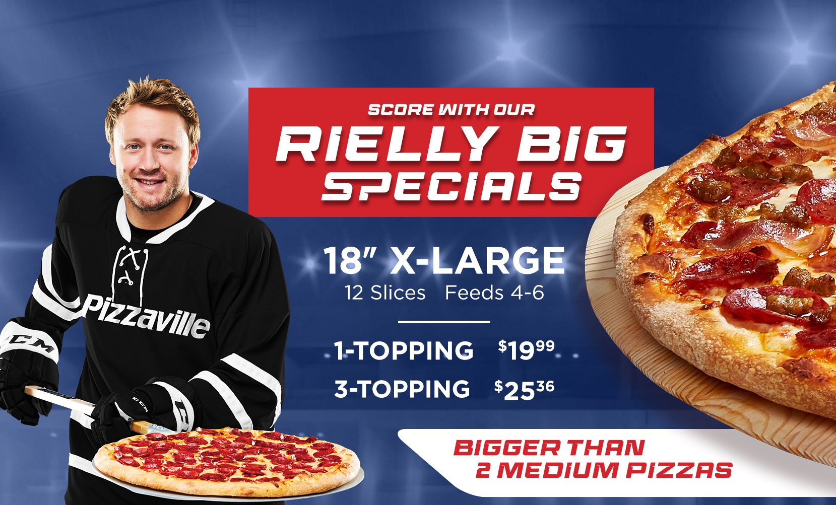 Pizzaville - #3636 from your cell or Order Online - Contactless Delivery