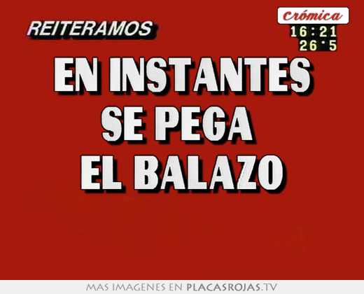 En instantes se pega el balazo - Placas Rojas TV