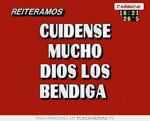 Cuidense mucho dios los bendiga - Placas Rojas TV