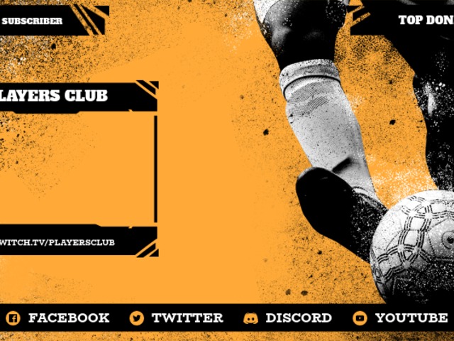 Placeit - Twitch Overlay Design Template with a Soccer Theme
