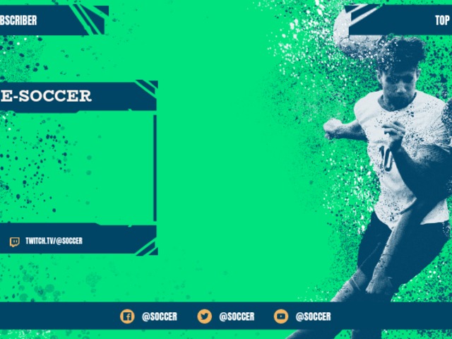 Placeit - Twitch Overlay Design Creator for a Soccer-Themed Channel