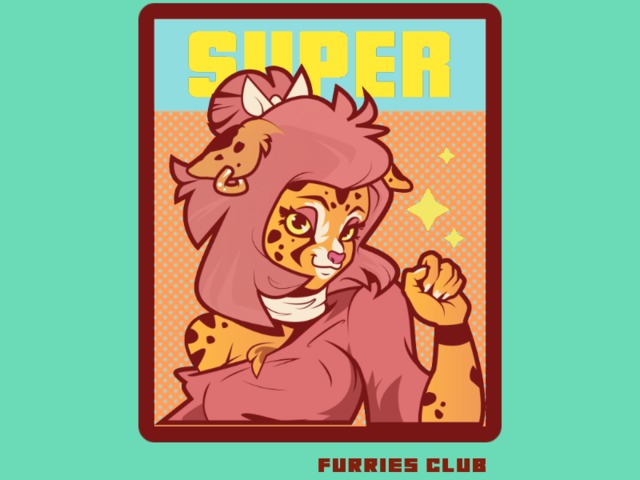 Placeit - Illustrated Logo Generator for a Furries Club