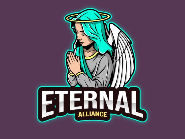 Placeit - Logo Generator for Gamers Featuring an Angel Clipart