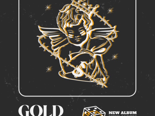 Placeit - T-Shirt Design Template with a Trap-Inspired Cherub Graphic