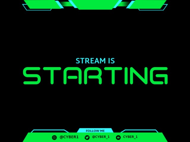 Placeit - Simple Twitch Starting Screen Maker with a Futuristic Vibe