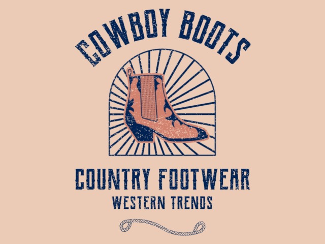 Placeit - Footwear-Themed Logo Generator Featuring a Cowboy Boots Graphic