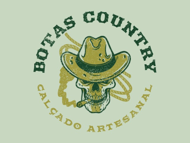 Placeit - Logo Maker for a Country Footwear Shop Featuring a Cowboy ...