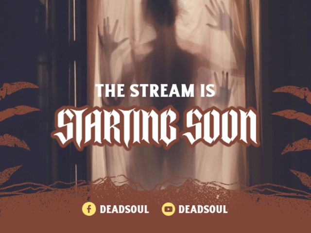 Placeit - Starting Soon Twitch Screen Template Featuring a Horror Layout