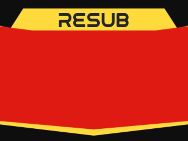 Placeit - Resub Twitch Alert Box Template Featuring a Modern Style