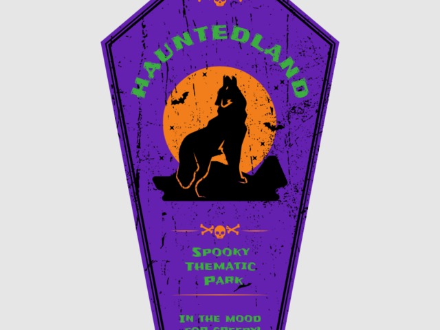 Placeit - Logo Generator Featuring a Spooky Thematic Park with an ...