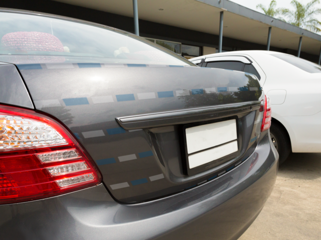 Placeit - Mockup of a Sedan Car Trunk Decal