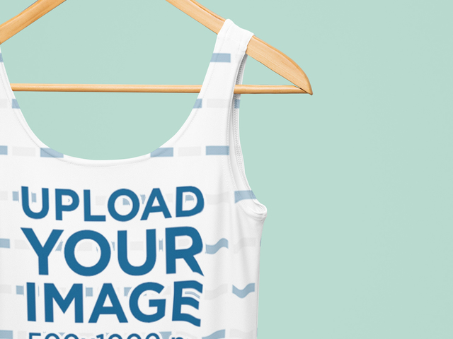 Placeit - Skater Dress Mockup Featuring a Hanger and a Customizable ...