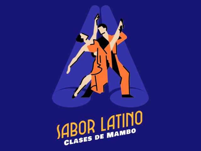 Placeit - Mambo Dancing Studio Logo Creator Featuring a Couple of Dancers