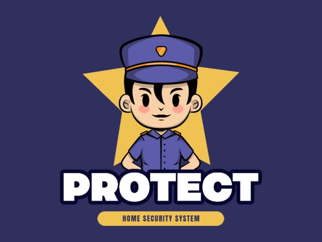 Placeit - Security Logo Template Featuring a Guardian Cop Illustration