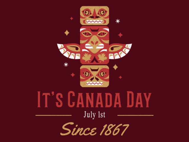Placeit - Logo Maker for Canada Day Featuring an Illustrated Graphic