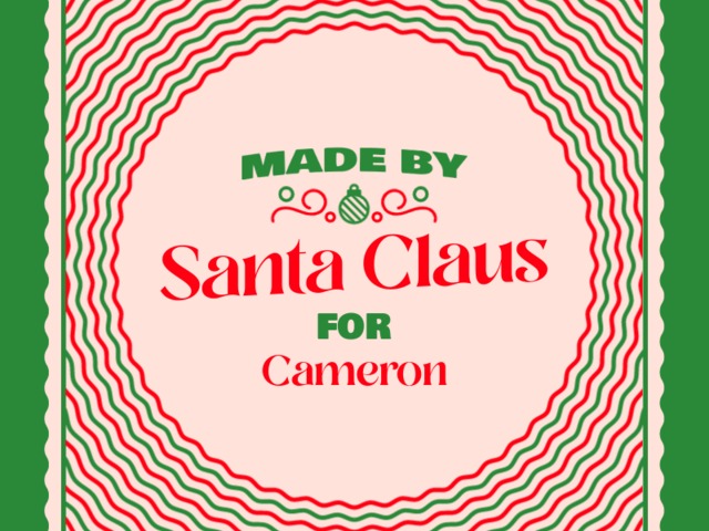 Placeit - Sticker Template for the Holidays Featuring a Santa Claus Stamp