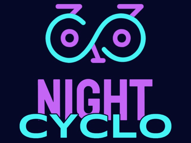 Placeit - Nocturnal Cycling Event Logo Maker with a Bike Graphic