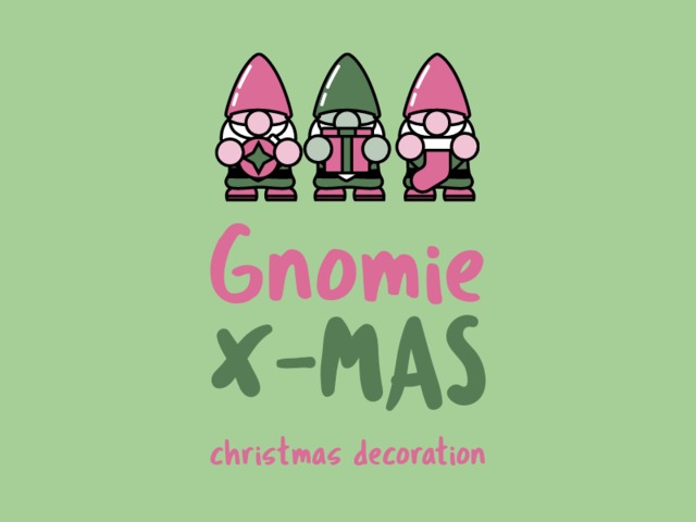 Placeit - Xmas Decoration Store Logo Creator with Cute Gnomes