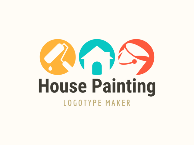 Placeit - House Painting Logo Template