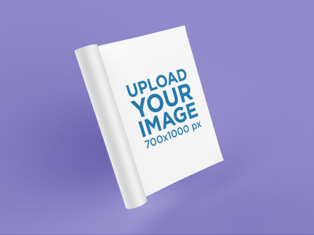 Placeit - Mockup of a Folded Magazine on a Solid Surface