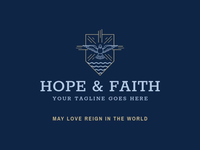 Placeit - Church Logo Maker Featuring Religious Line Art