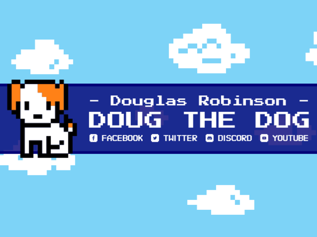 Placeit - Twitch Banner Maker Featuring an 8-Bit Starred Sky