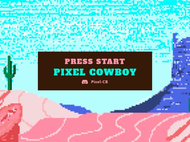 Placeit - Western Pixel Art Twitch Banner Design Template