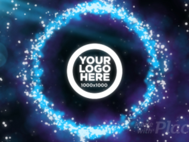Placeit - Logo Reveal Intro Maker with Animated Cosmic Particles