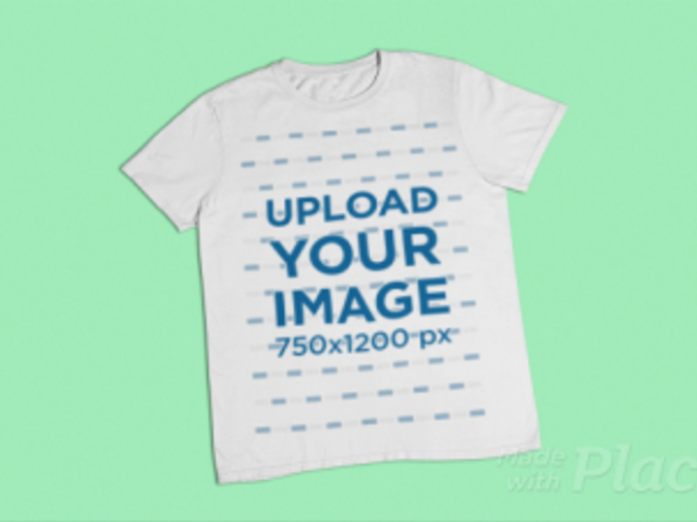 Placeit - Stop Motion Video of a Flat Laid T-Shirt with a Color ...