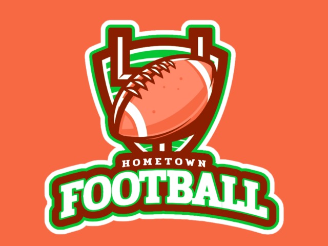 Placeit - Sports Logo Maker Featuring a Football Ball Illustration