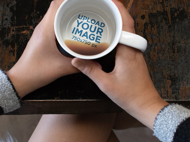 Placeit - 15 oz Secret Message Mug Mockup Featuring a Tattooed Woman
