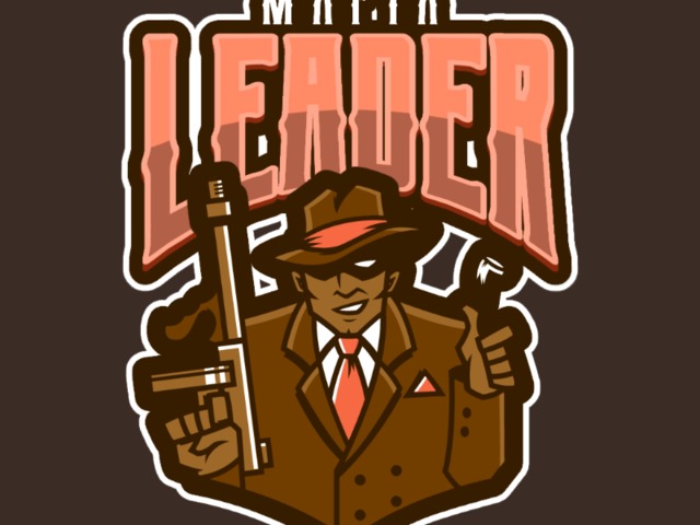 Placeit - Mafia Logo Template for Gamers Featuring a Mobster Illustration