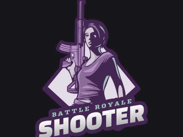 Placeit - Battle Royale-Themed Logo Maker Featuring a Female Character ...