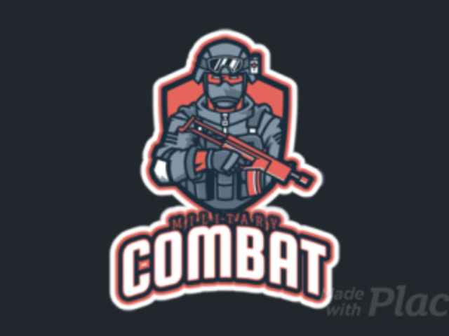 Placeit - Animated Gaming Logo Template Featuring a Military Shooter