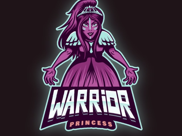 Placeit - Gaming Logo Maker Featuring Different Warrior Princess Graphics