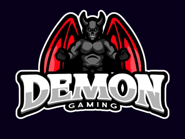 Placeit - Gaming Logo Template with an Evil Demon Graphic