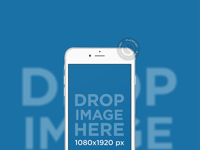 Placeit - White iPhone 7 Plus in Portrait Position Backdrop Mockup ...