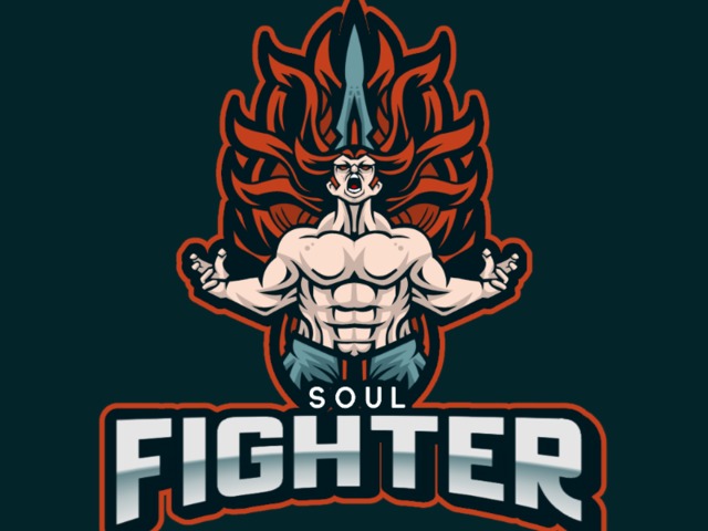 Placeit - Logo Maker for Gamers Featuring a Strong Warrior Graphic