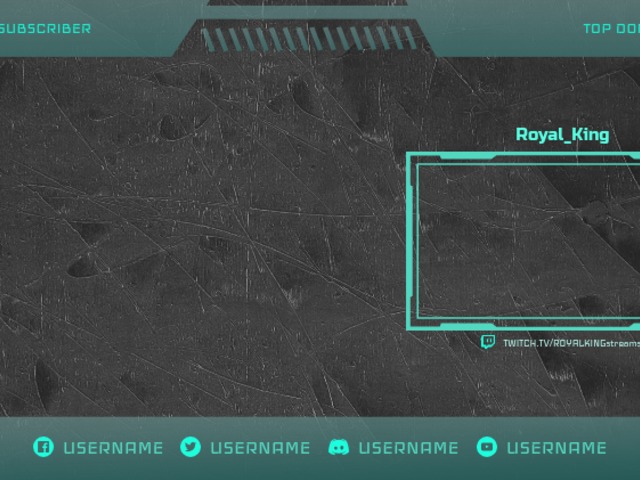 Placeit - OBS Stream Overlay Template for Twitch with a Modern Style