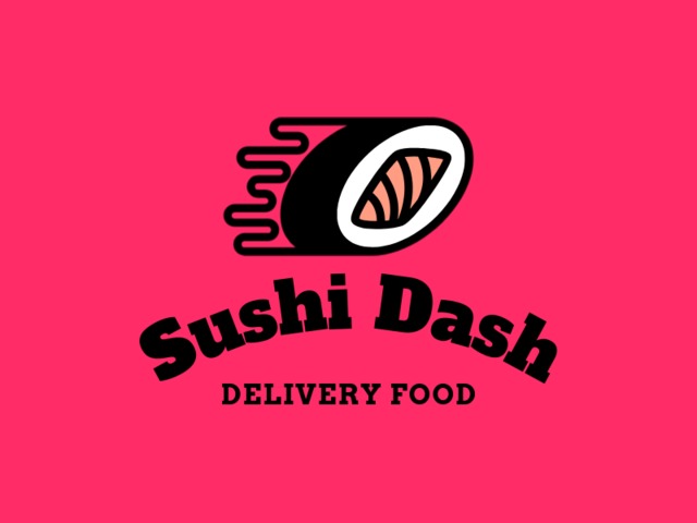 Placeit - Logo Maker for a Quick Sushi Delivery Company