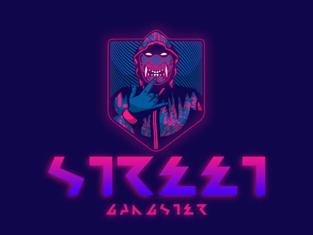 Placeit - Logo Template for a Trap Music Channel with Neon Graphics