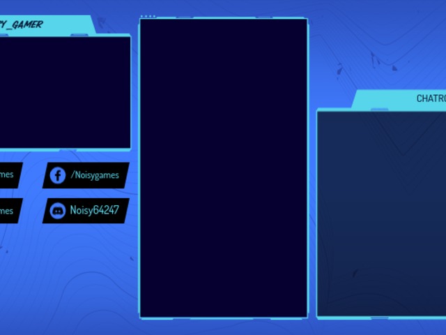 Placeit - Twitch Overlay Template Featuring a Vertical Frame with a ...