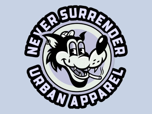 Placeit - Apparel Logo Maker with a Cartoonish Wolf Character Graphic