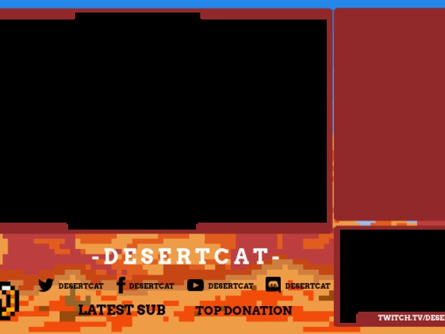 Placeit - Twitch Overlay Template With a Retro 8-Bit Aesthetic