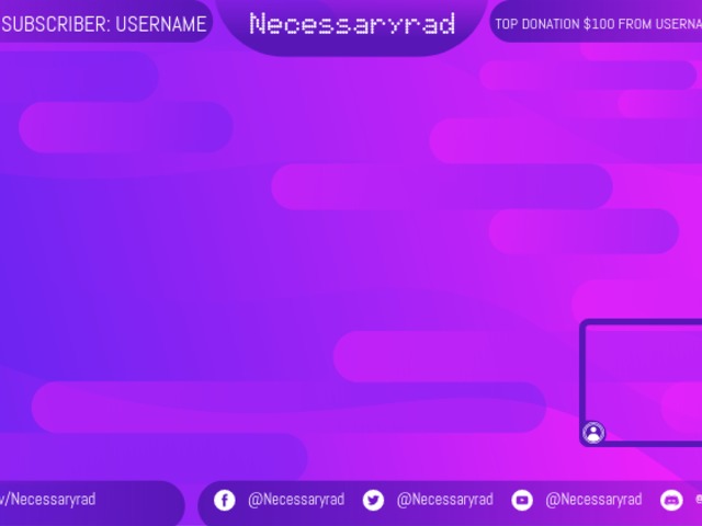 Placeit - OBS Stream Overlay Template for Gamers Featuring a Simple ...
