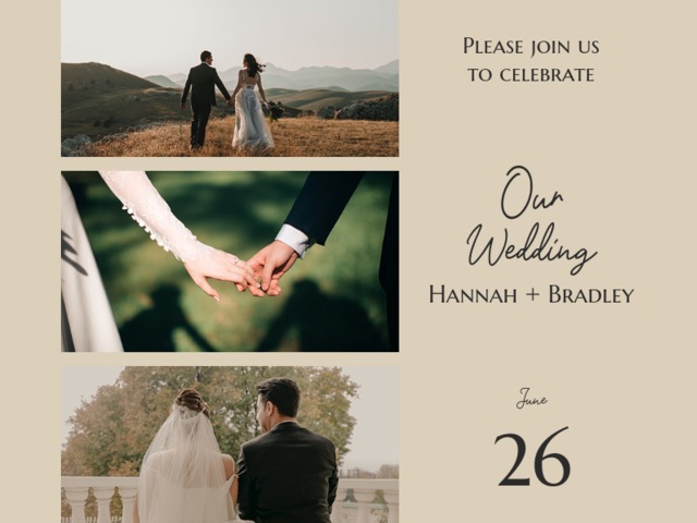 Placeit - Wedding-Themed Instagram Post Design Template for Engaged Couples