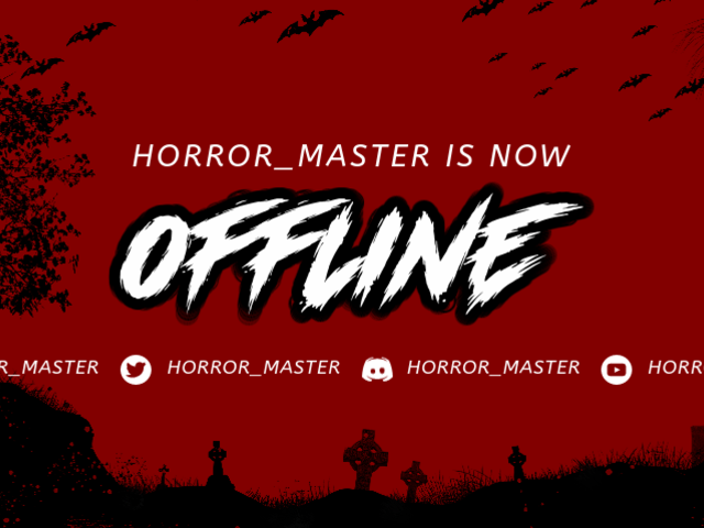 Placeit - Twitch Banner Design Template with Horror-Themed Backgrounds