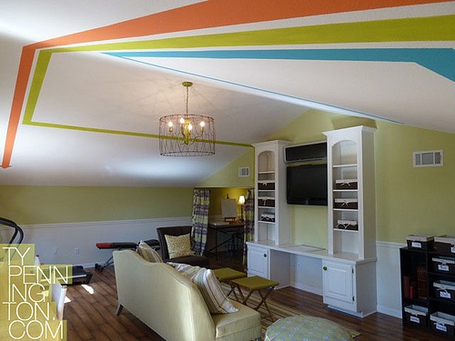 painted-ceiling | Pintura paredes, Pared