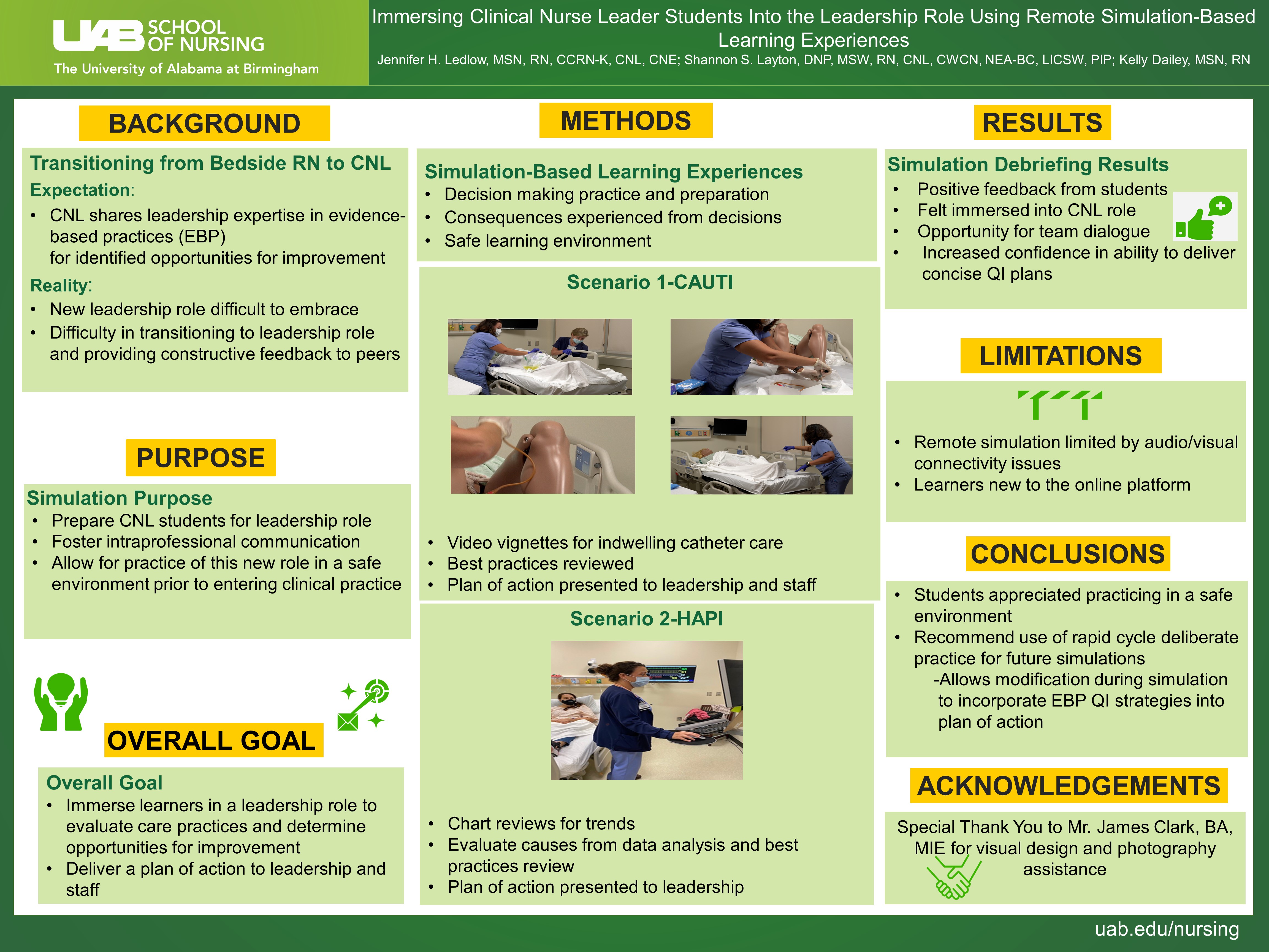 Poster 523: Immersing Clinical Nurse Leader Students into the ...
