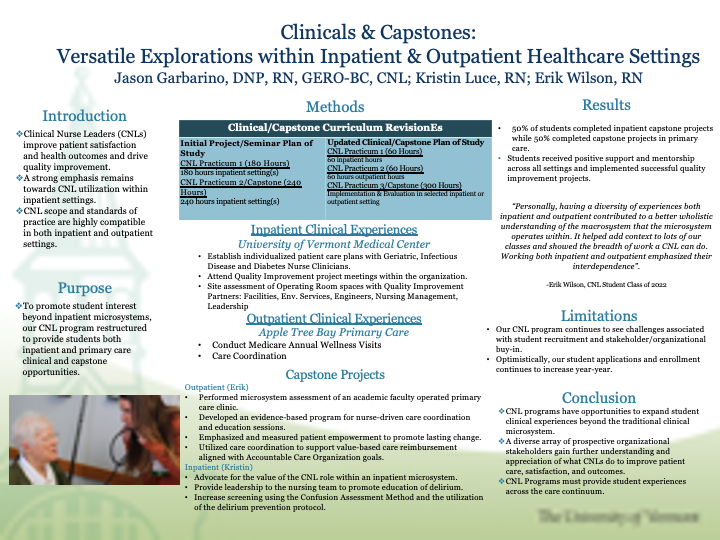Poster 104: Clinicals & Capstones: Versatile Explorations within ...